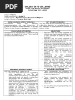 FIL11 - SIM - MELC 9 - Paggamit NG Cohesive Device Sa Gamit NG Wika Sa Lipunan | PDF