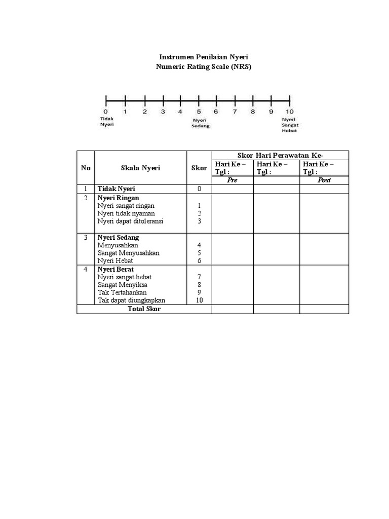 Instrumen Penilaian Nyeri | PDF
