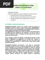 Lesson 1 - What Is International Trade and Agreement | PDF | World ...