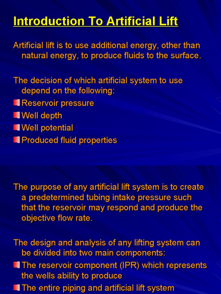 Autonomous Artificial Lift Systems Overview | PDF | Pump | Mechanical ...