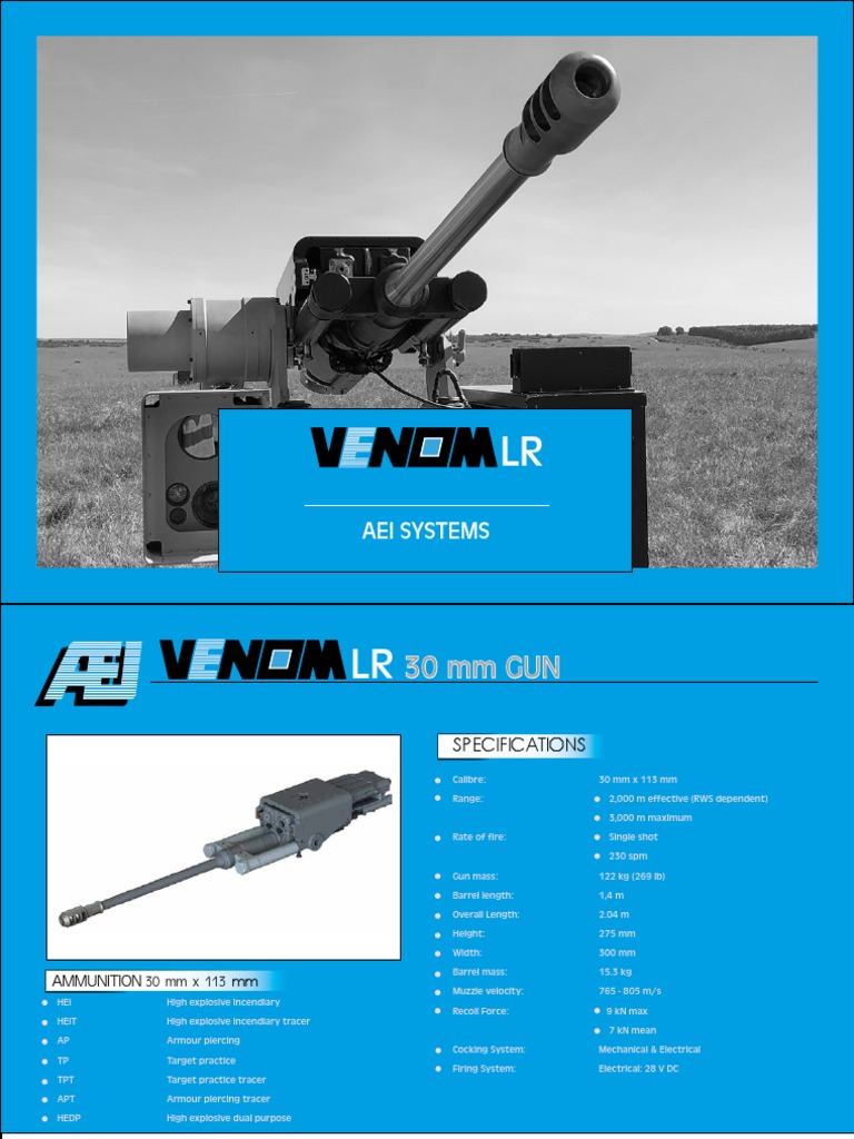 VENOM LR: A Highly Effective 30mm Cannon for Remote Weapon Stations ...