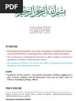 Excavation Work Permit Template | PDF