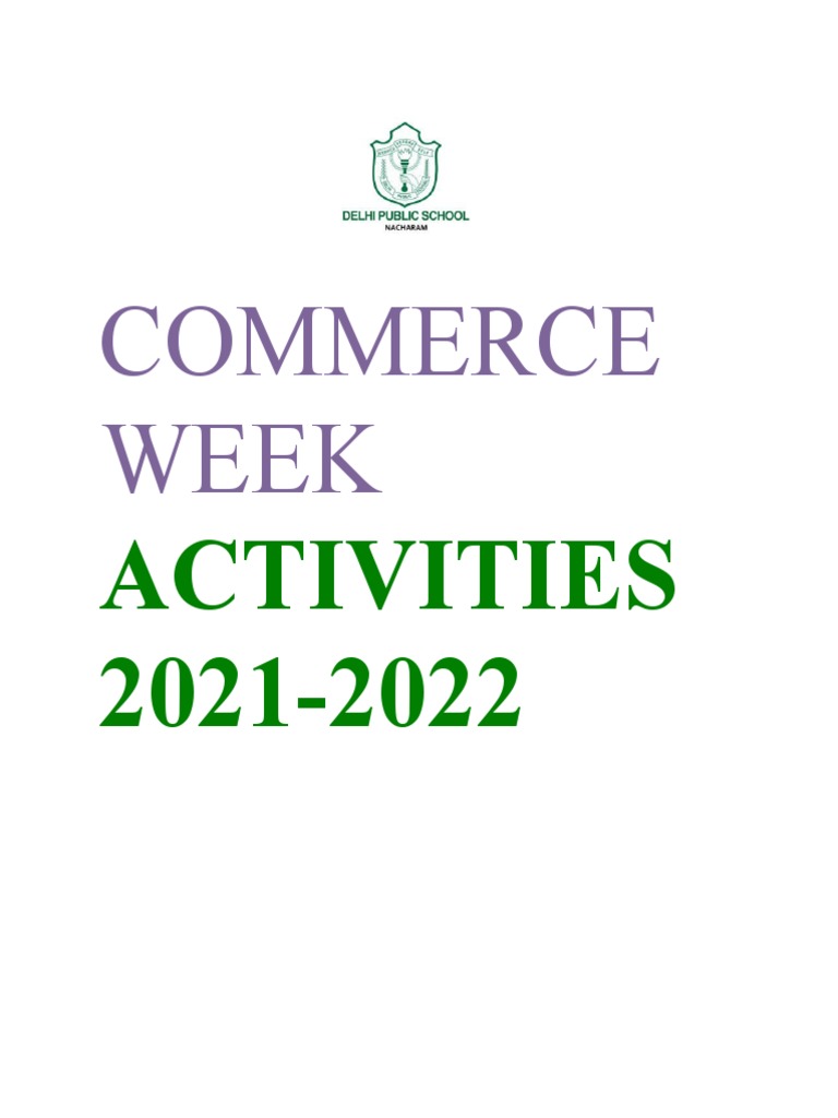 COMMERCE WEEK Topics | PDF