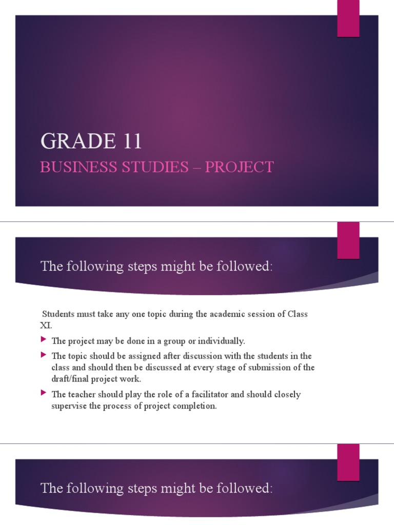 Grade 11: Business Studies - Project | PDF | Employment | Market ...