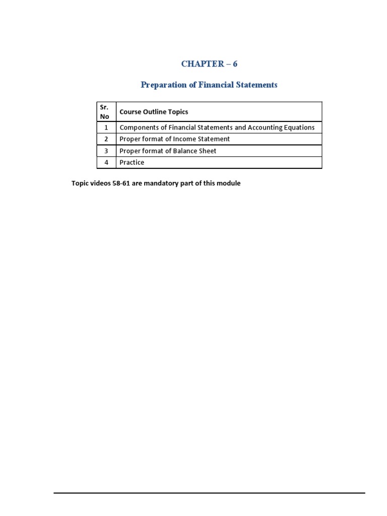 Preparation of Financial Statements | PDF | Balance Sheet | Income ...