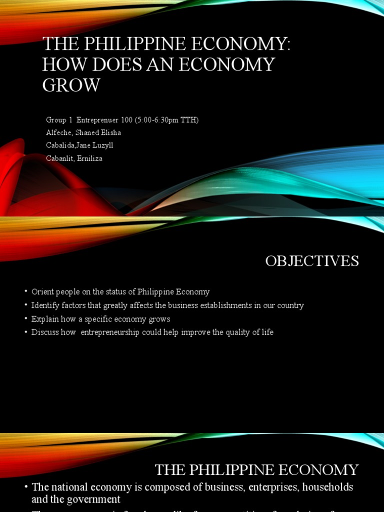 The Philippine Economy: How Does An Economy Grow | PDF ...