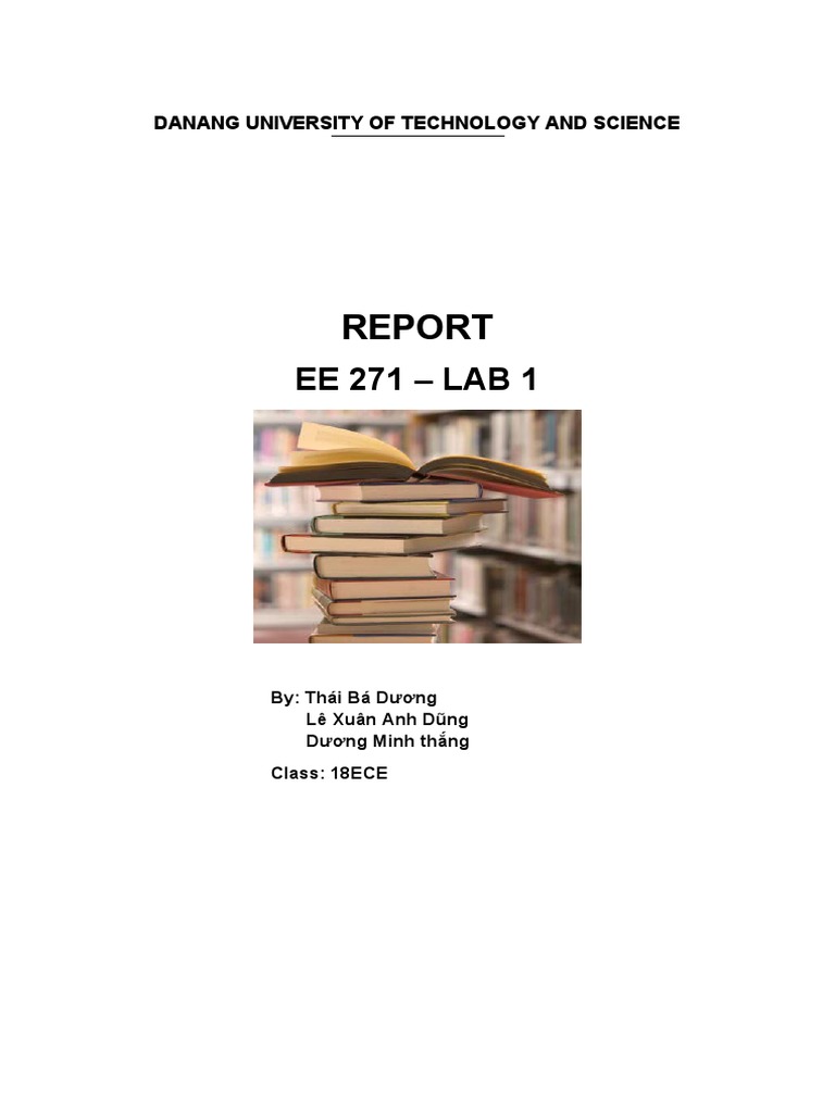 EE 271 - LAB 1: Danang University of Technology and Science | PDF | Logic Gate | Computer ...