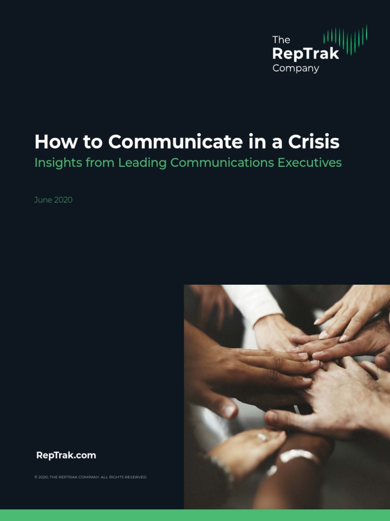 RepTrak Crisis Communications Playbook | PDF | Reputation | Insight