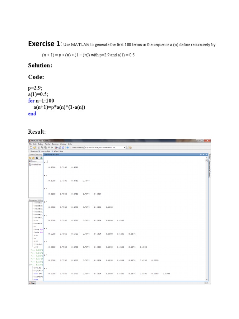 Exercise 1:: Solution: Code | PDF