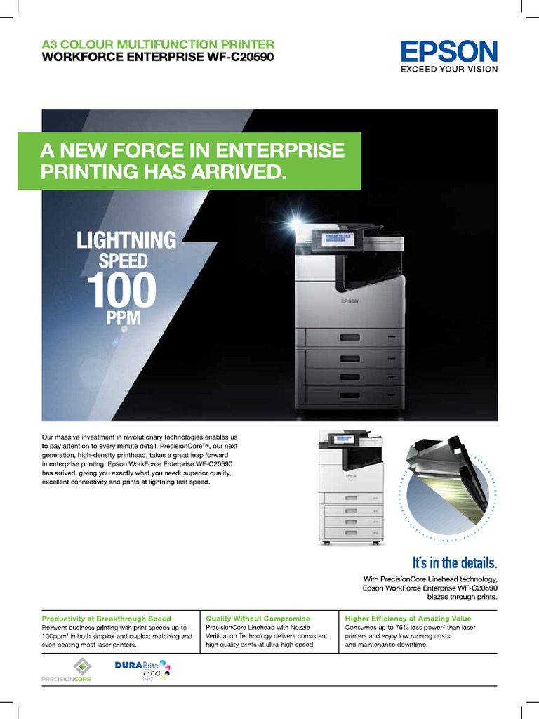 Epson LIJ WF-C20590 - Brochure | PDF | Image Scanner | Printer (Computing)
