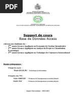 Cours Access | PDF | Bases de données | Microsoft Access