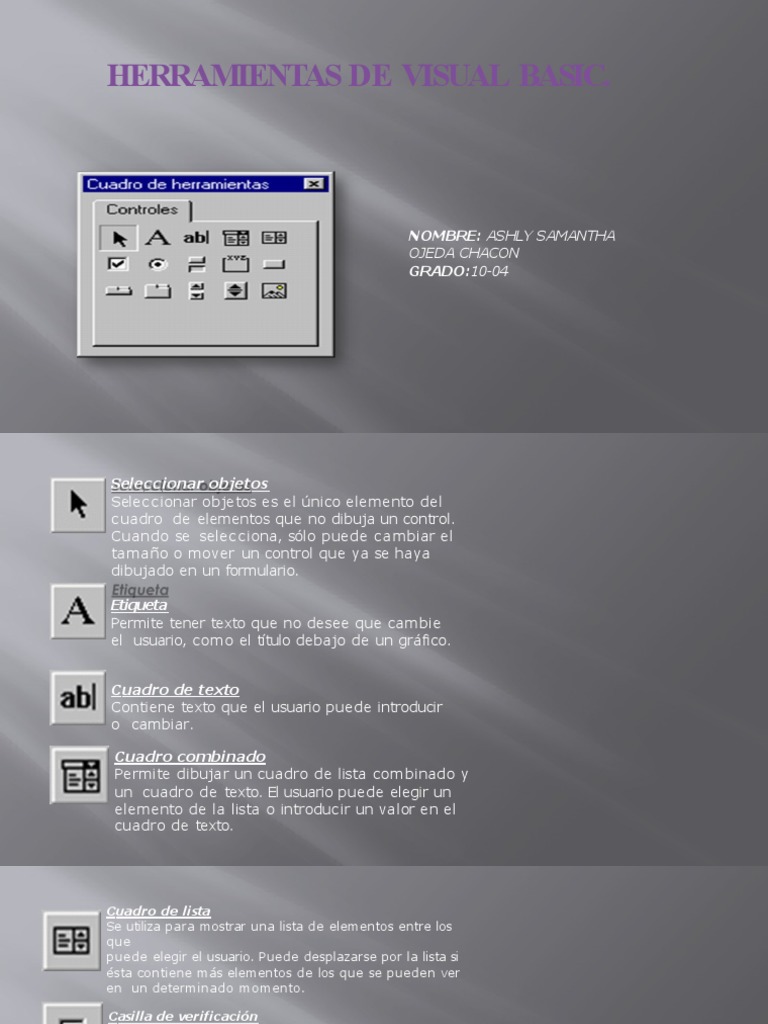 Herramientas De Visual Basic Pdf