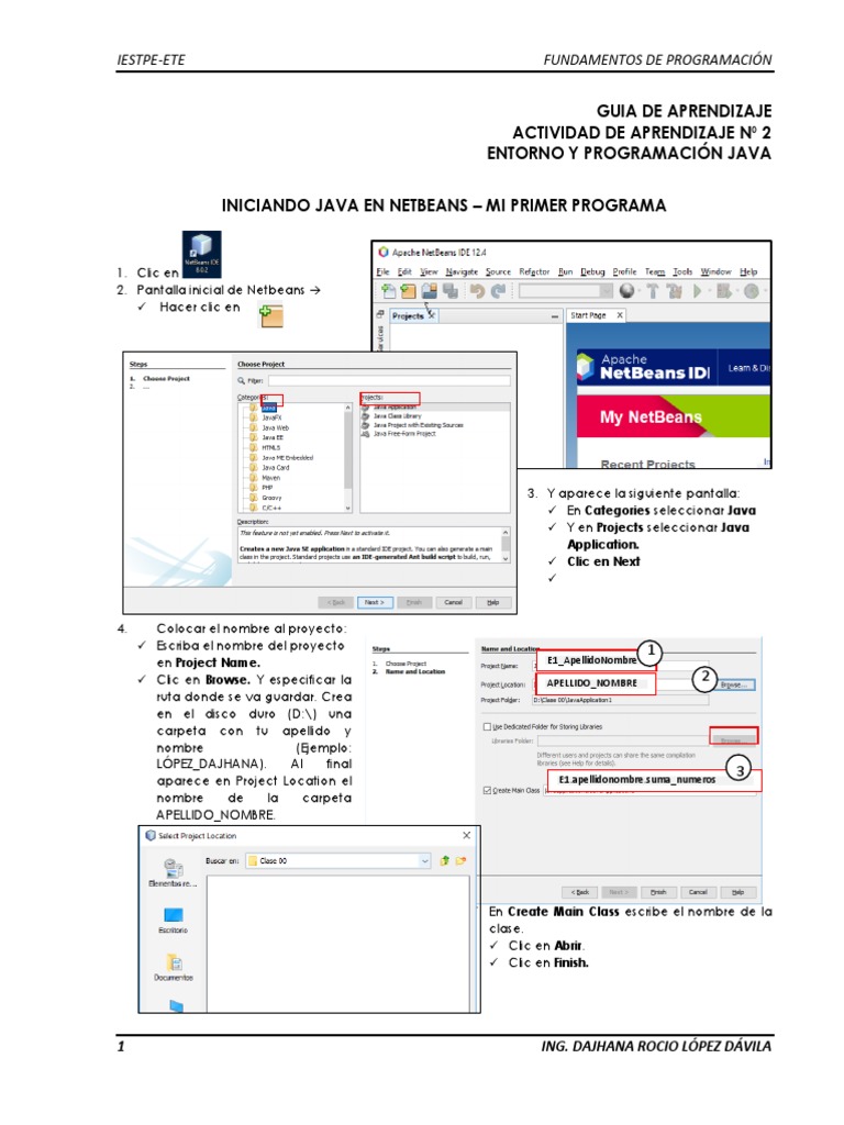 Guía de Aprendizaje 2 | PDF | Java (lenguaje de programación) | Programación de computadoras