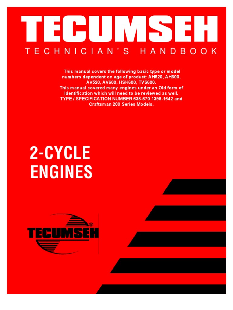 Ice Augers - Tecumseh - 2-Cycle - Engines - Service - Information | PDF ...