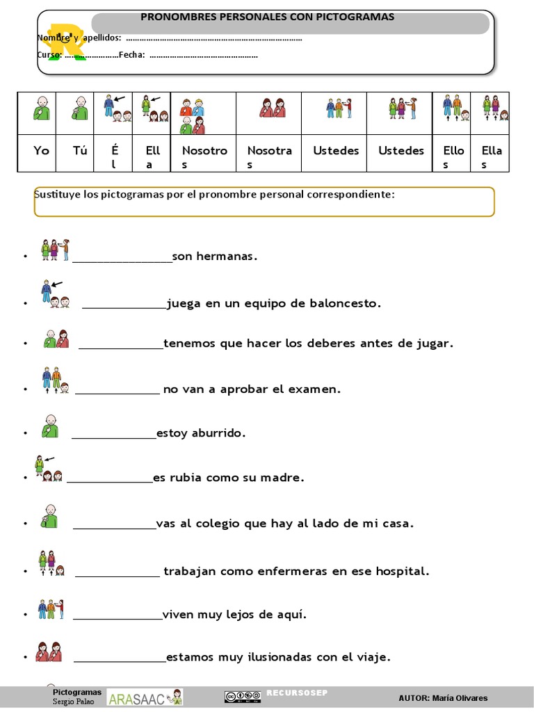 Hojas De Trabajo De Pronombres Demostrativos 21. Ejercicio