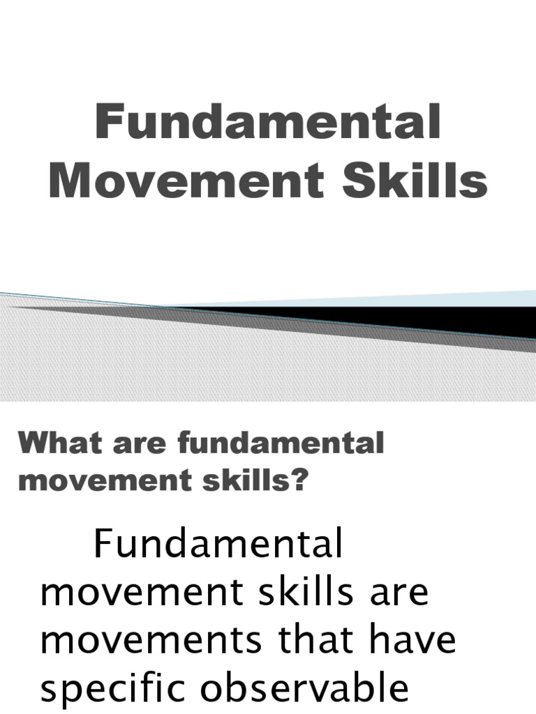 Understanding Fundamental Movement Skills | PDF | Career & Growth ...