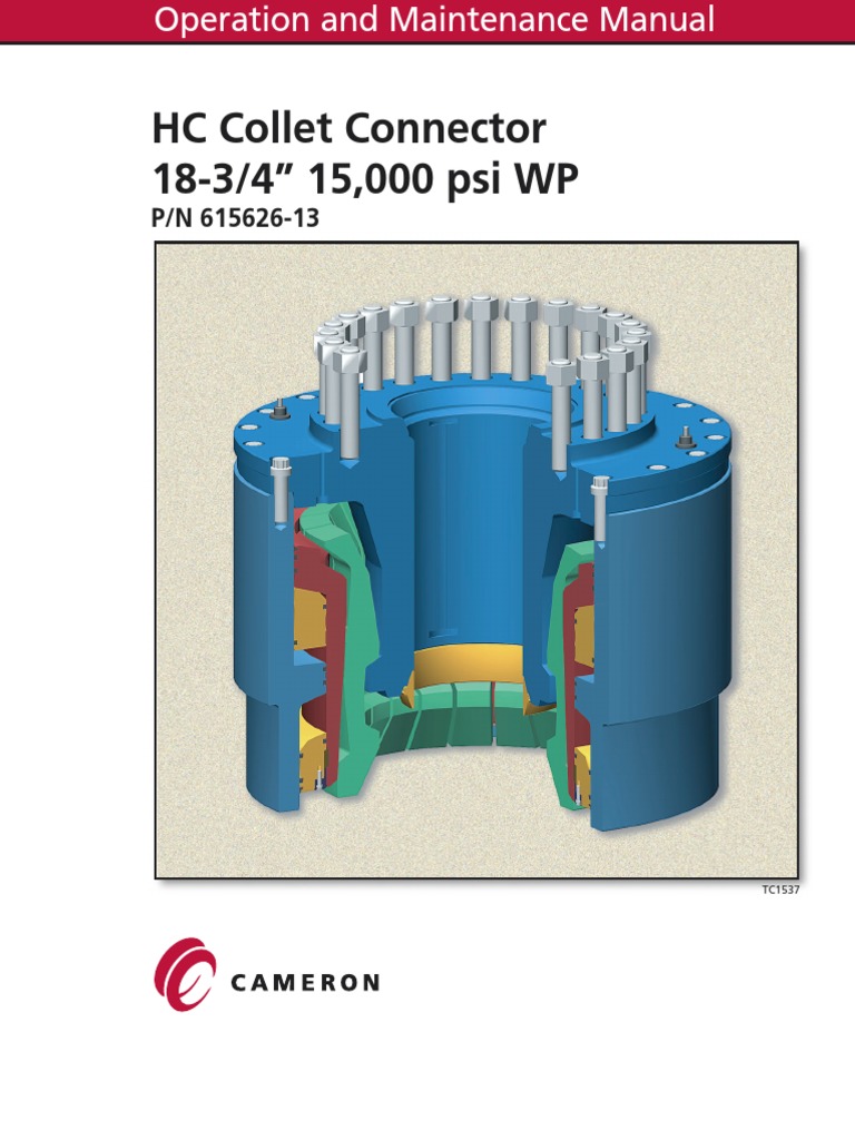 Cameron HC 18 750 15K Connector | PDF | Piston | Electrical Connector