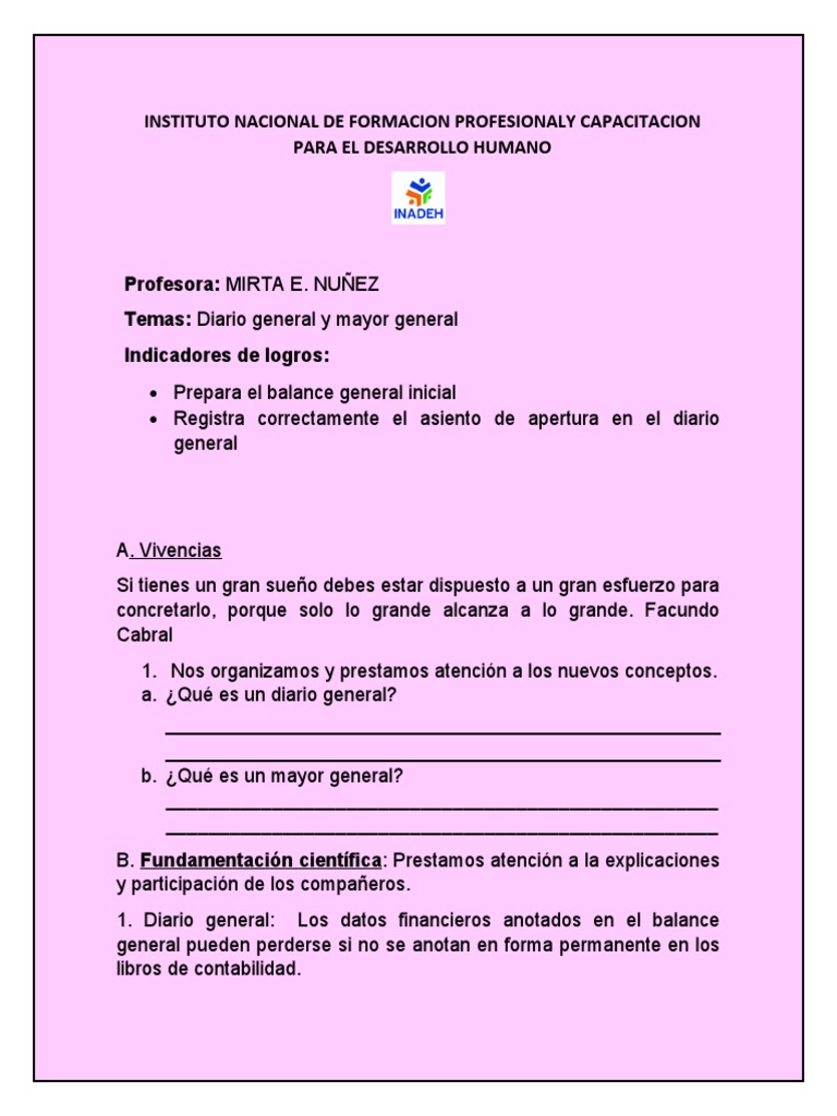 2 Diario General y Mayor General | PDF | Contabilidad | Tarjeta de débito