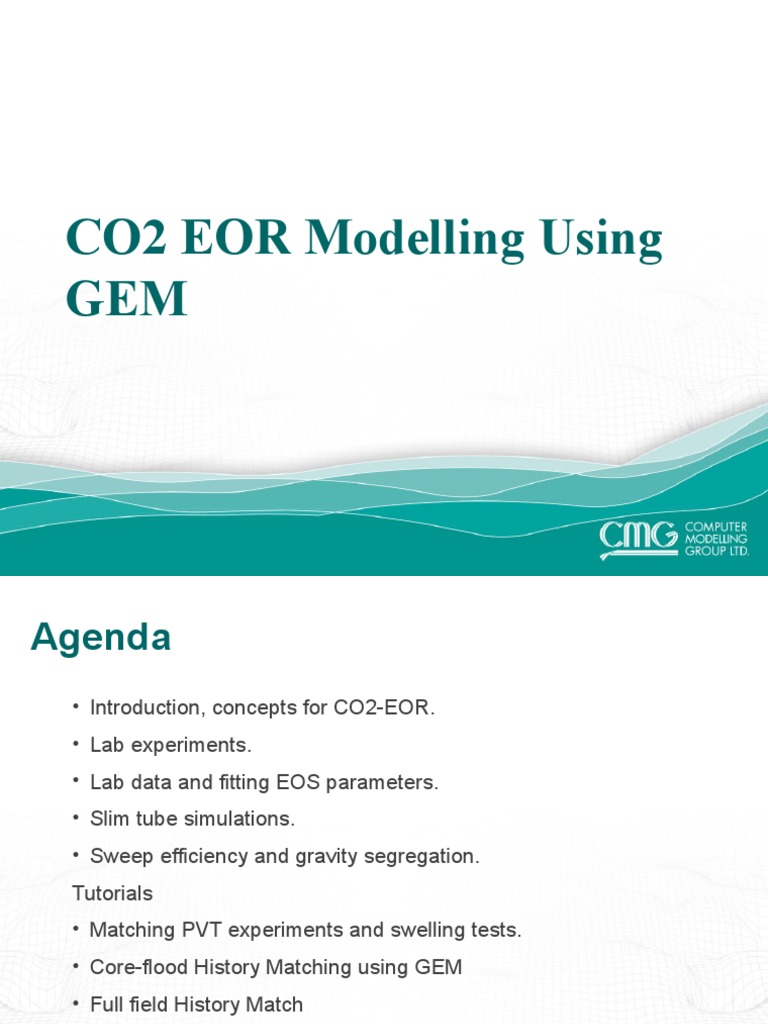 CO2 EOR Modeling with GEM Techniques | PDF | Petroleum Reservoir ...