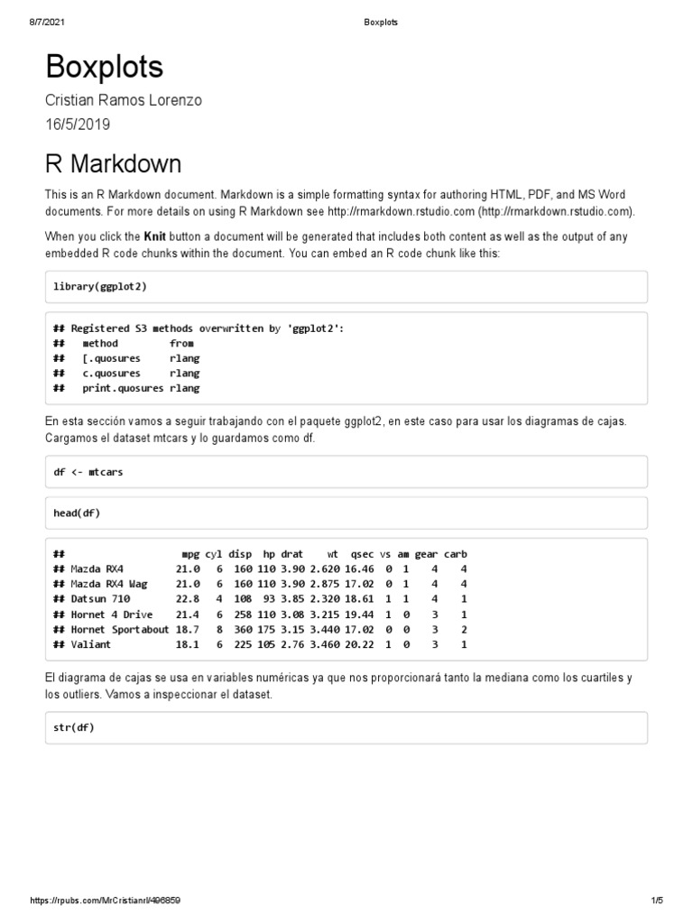 RPubs - Boxplots Con Ggplot2 | Descargar gratis PDF | Formatos de archivo de computadora ...