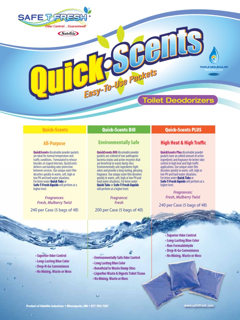 Portable Toilet Odor Solutions | PDF | Perfume | Water