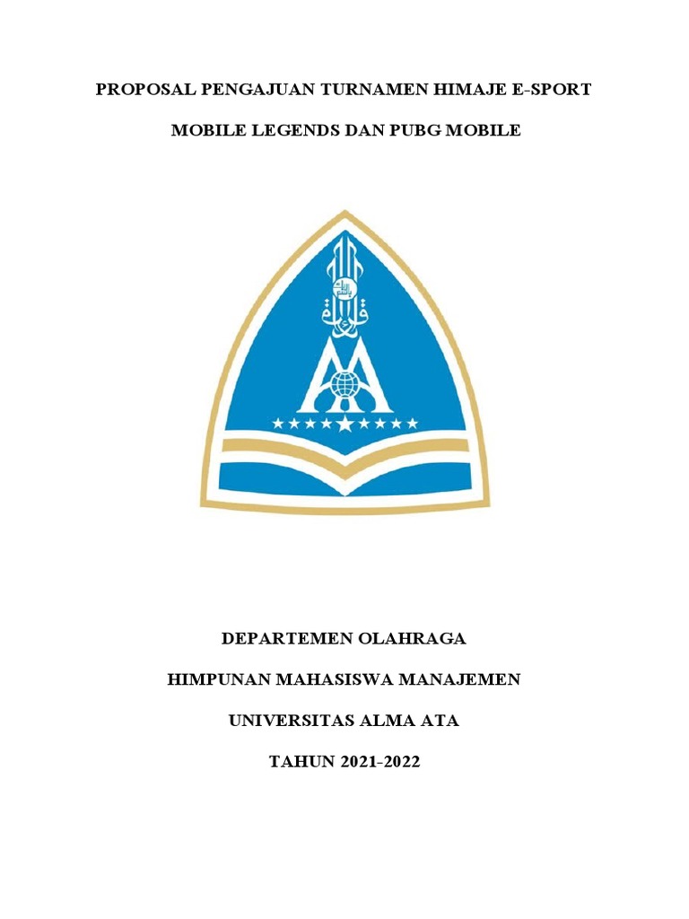 Proposal Pengajuan Turnamen E-Sport | PDF