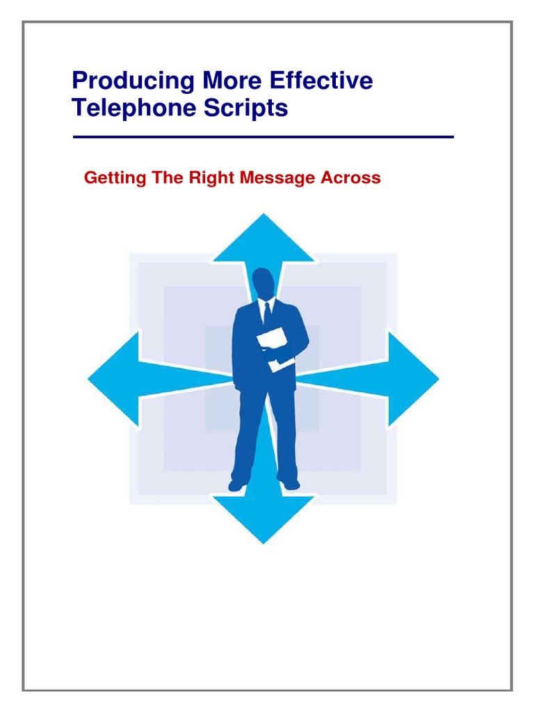 33-Producing Telephone Scripts | PDF | Sales | Telephone
