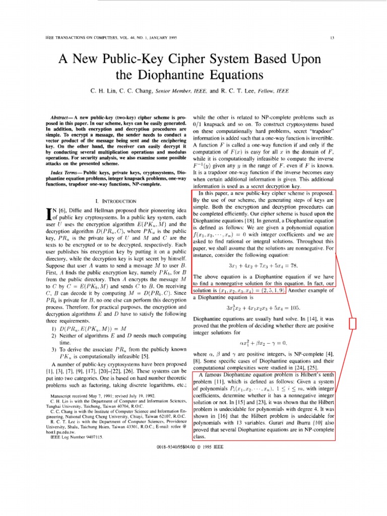 Paper by Chinese Researchers 1 | PDF | Cryptography | Key (Cryptography)