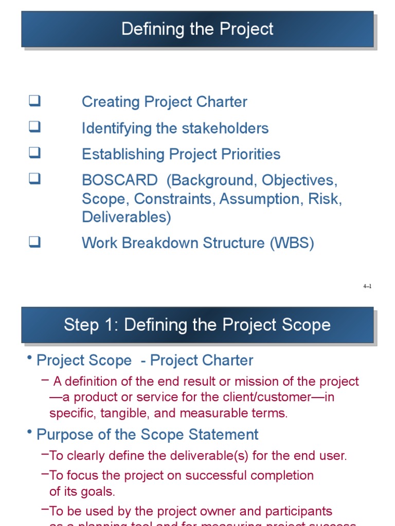 02-Defining The Project | PDF | Business | Information Technology ...