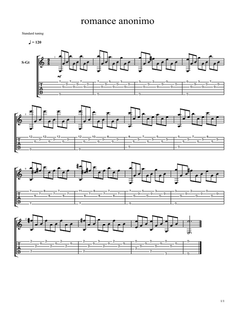 Guitar Tabs for Romance Anonimo | PDF | Brand Management | Luxury Brands