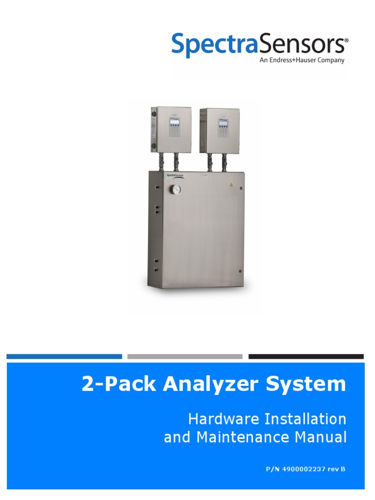 SS2100 H S Analyzer: Hardware Installation and Maintenance Manual ...