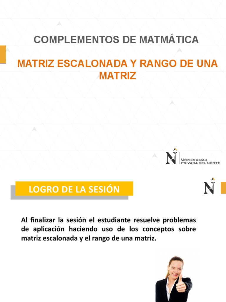 Matrices: Escalonada y Rango | PDF | Matriz (Matemáticas) | Análisis ...