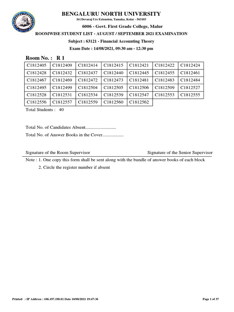 Roomwise Register No.14!8!2021 | PDF | Accounting | Business
