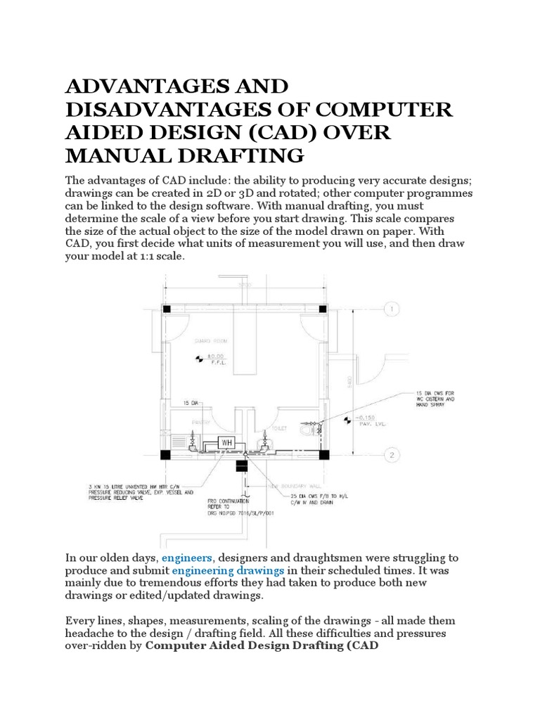 CAD vs Manual Drafting: Key Benefits | PDF | Technical Drawing ...