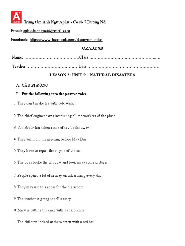 Lesson 2 - Unit 9 - 8B (BT) | PDF