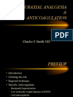 (ASRA) Guidelines Neuraxial and Anticoagulation | PDF