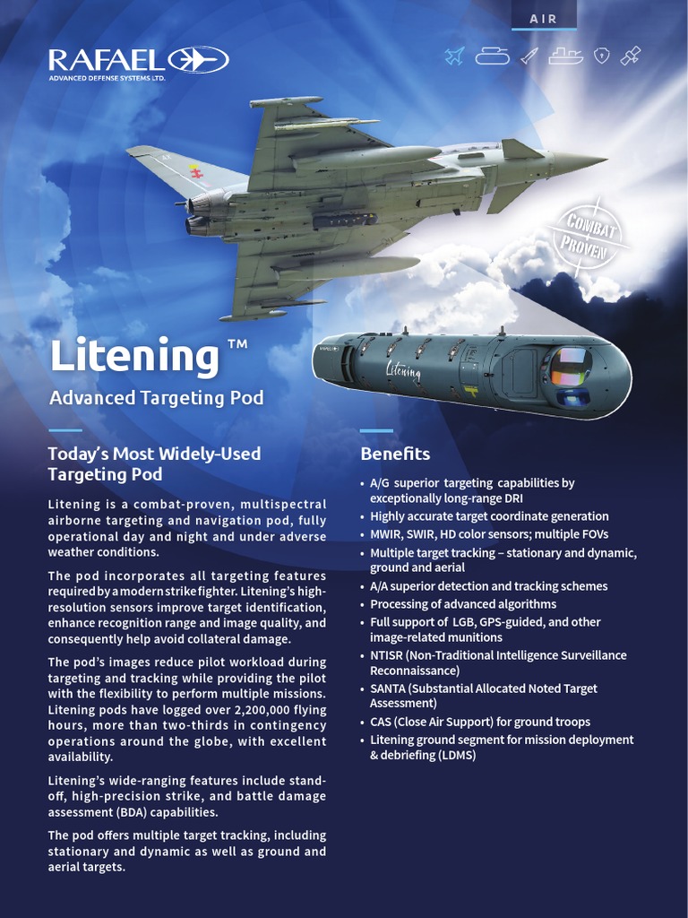 Litening: Advanced Targeting Pod | PDF | Monoplane | Wing Configurations