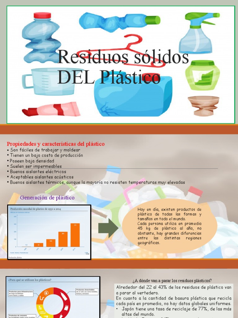 Residuos Sólidos Plasticos | PDF | Residuos | El plastico