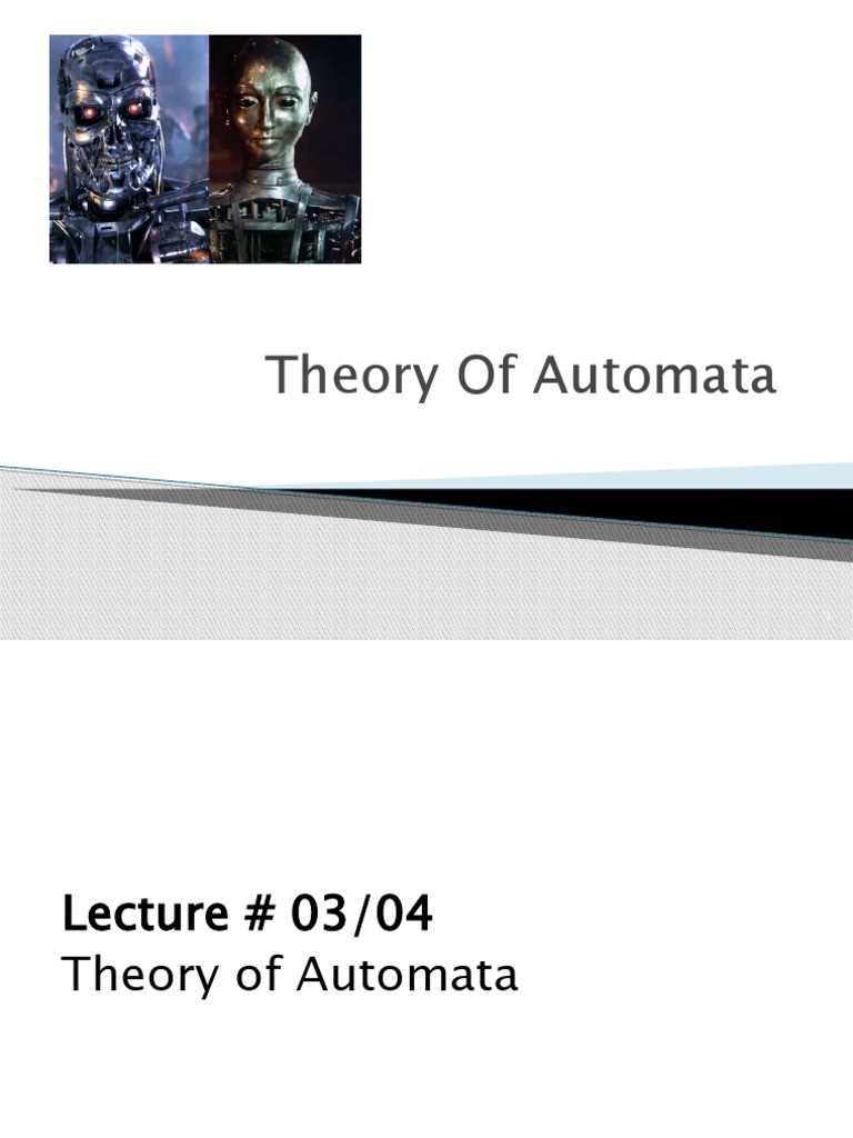 Lecture 02 | PDF | String (Computer Science) | Automata Theory