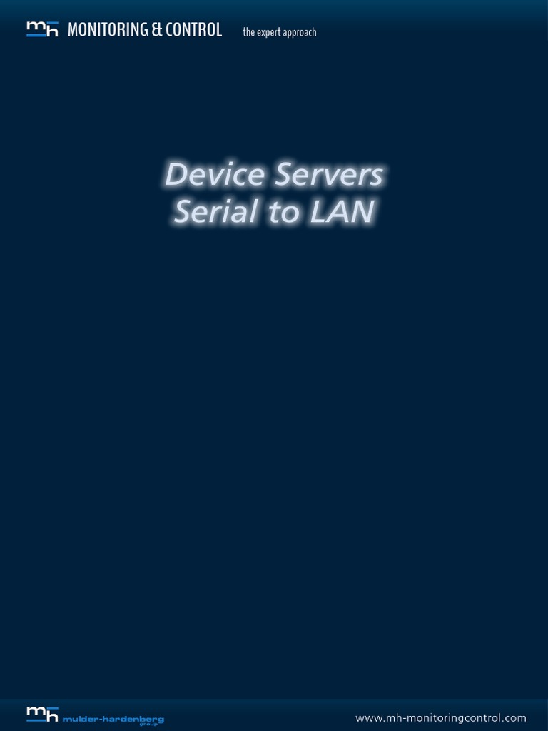 Device Servers Serial To LAN: Monitoring & Control | PDF | Computer ...