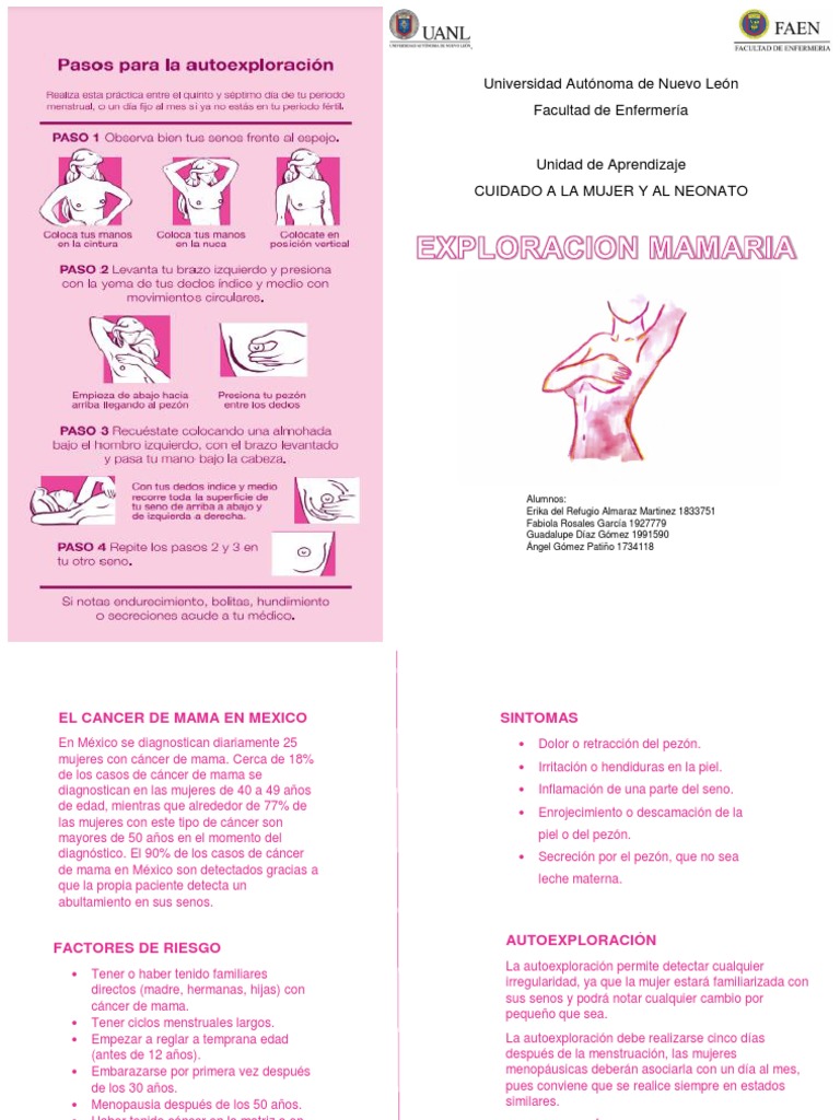 Exploracion Mamaria | PDF | Cáncer de mama | Pecho