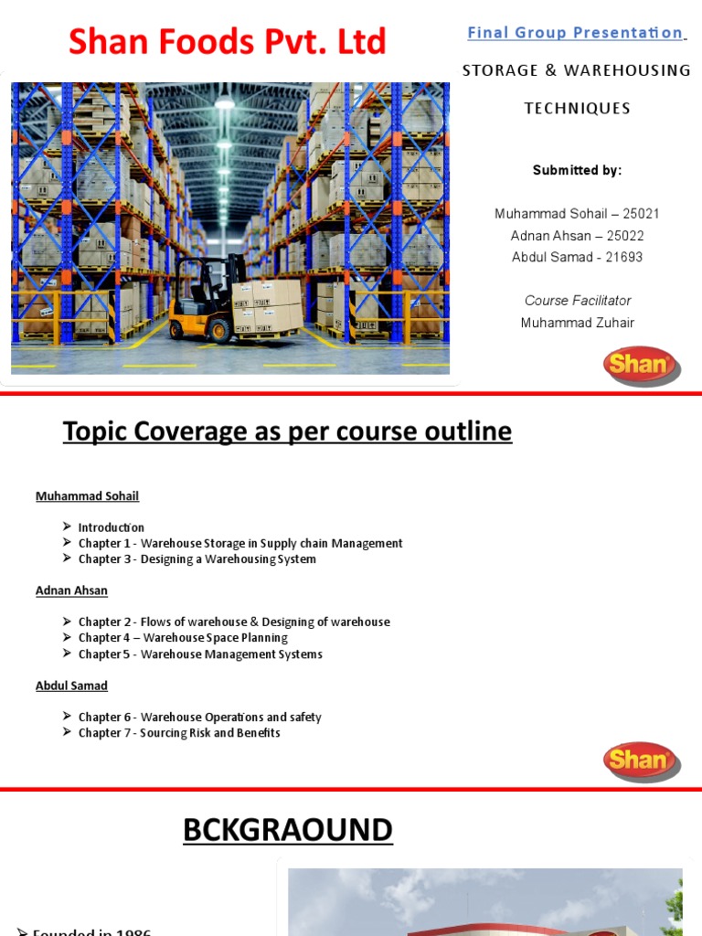 Final Group Presentation - SW&T | PDF | Warehouse | Inventory