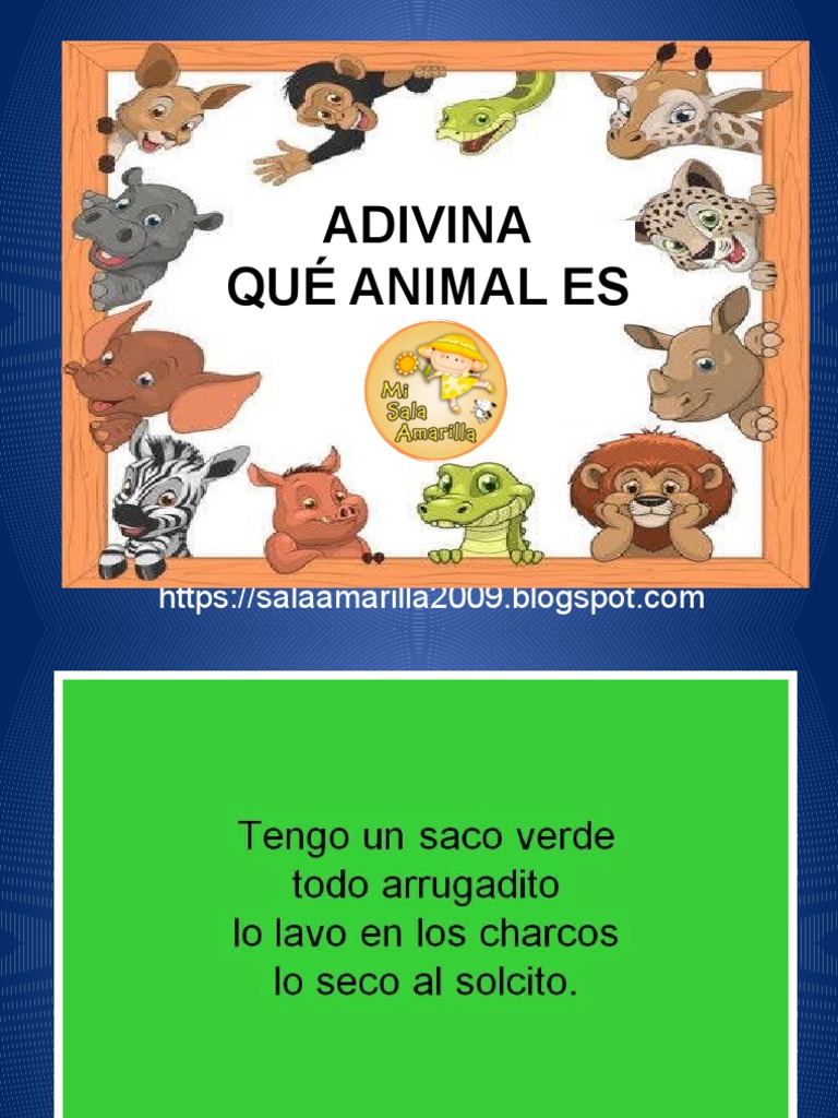 Adivinanzas de Animales | PDF