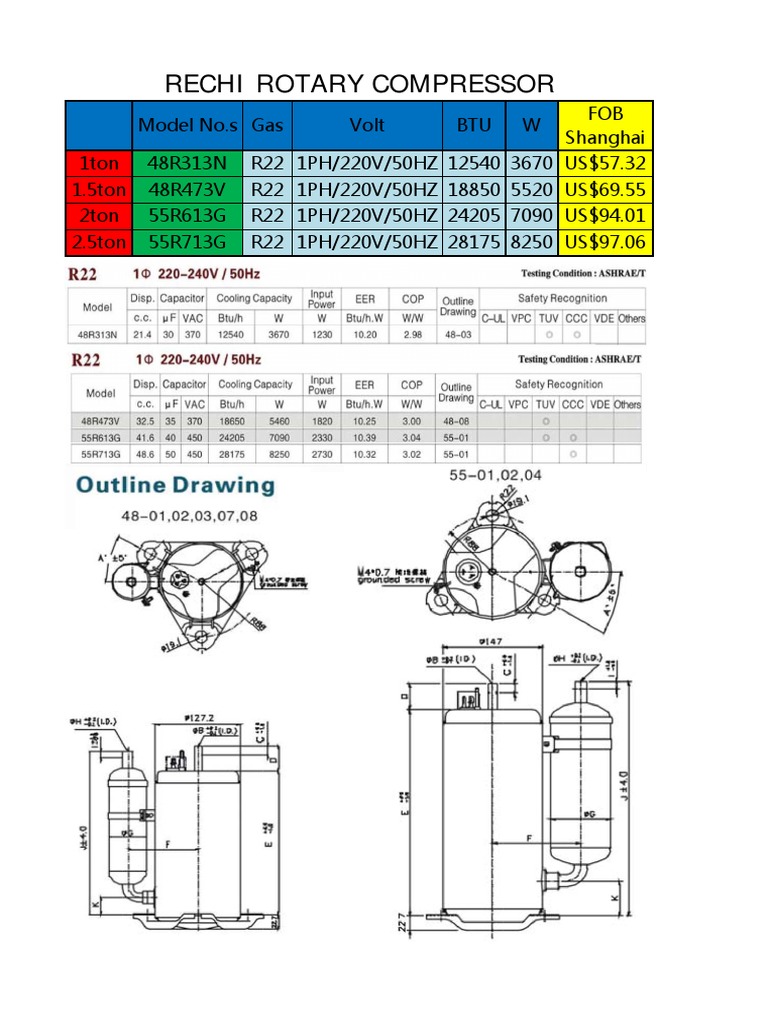Compresores Rechi | PDF | Technology & Engineering