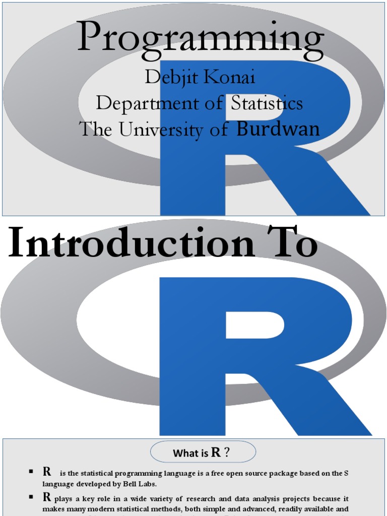 R Programming | PDF | Software Repository | Regression Analysis