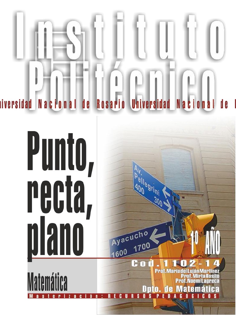 1102-14 Matematica Punto Recta, Plano | PDF | Geometria plana) | Línea ...