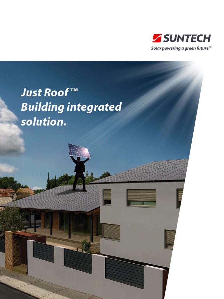 Suntech Justroof | PDF | Roof | Solar Panel