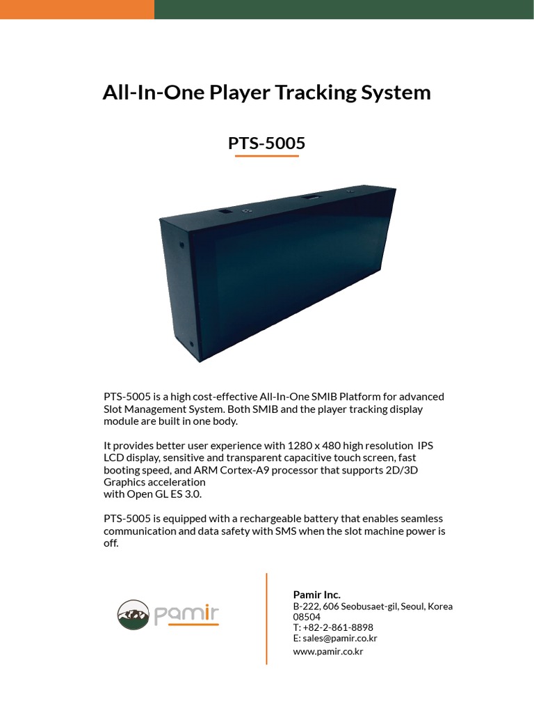 Smart Slot Machine Surveillance System: All-In-One Player Tracking ...