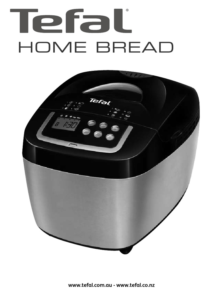 Tefal Breadmaker Manual | PDF | Breads | Dough
