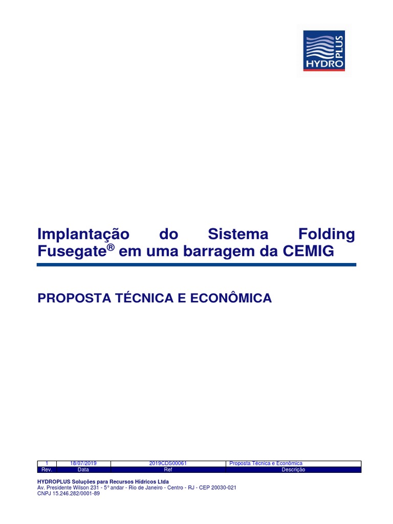 Fusegate | PDF | Vertedouro | Câmera